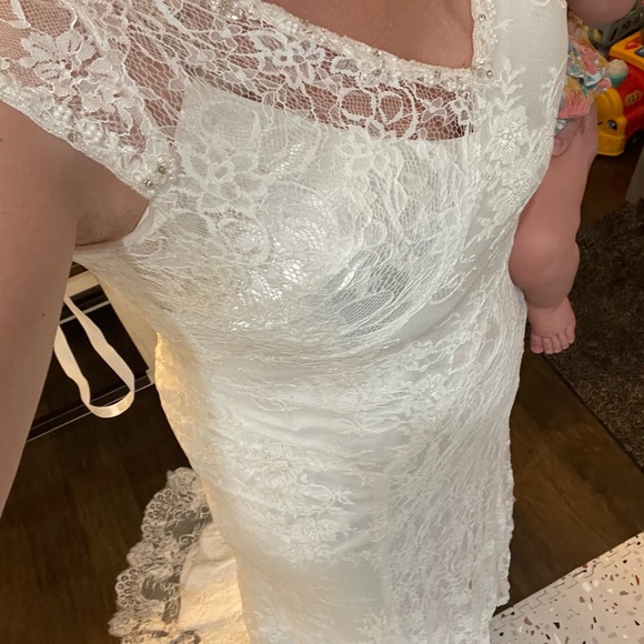 Alfred Angelo | Dresses | Elegant Lace Wedding Dress | Poshmark